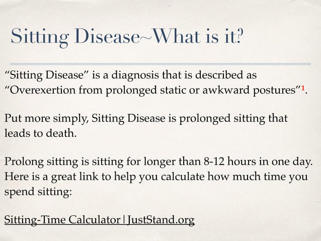 Sitting Disease | PDF