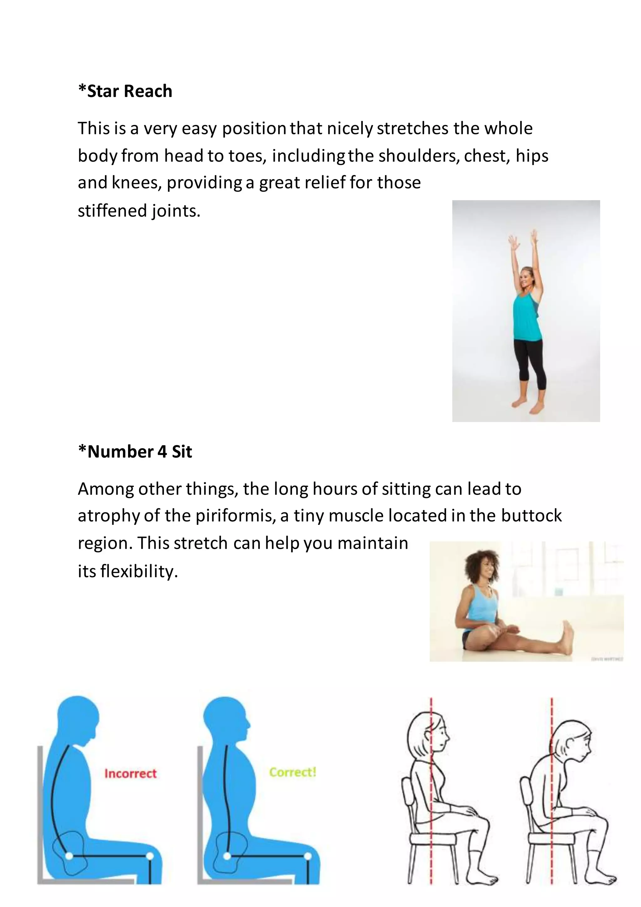 Sitting posture sheet | DOCX