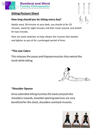 Sitting posture sheet | DOCX
