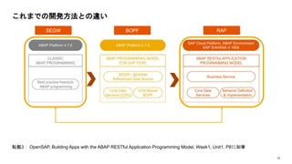 Sit tokyo2022 getting started with abap rap | PDF