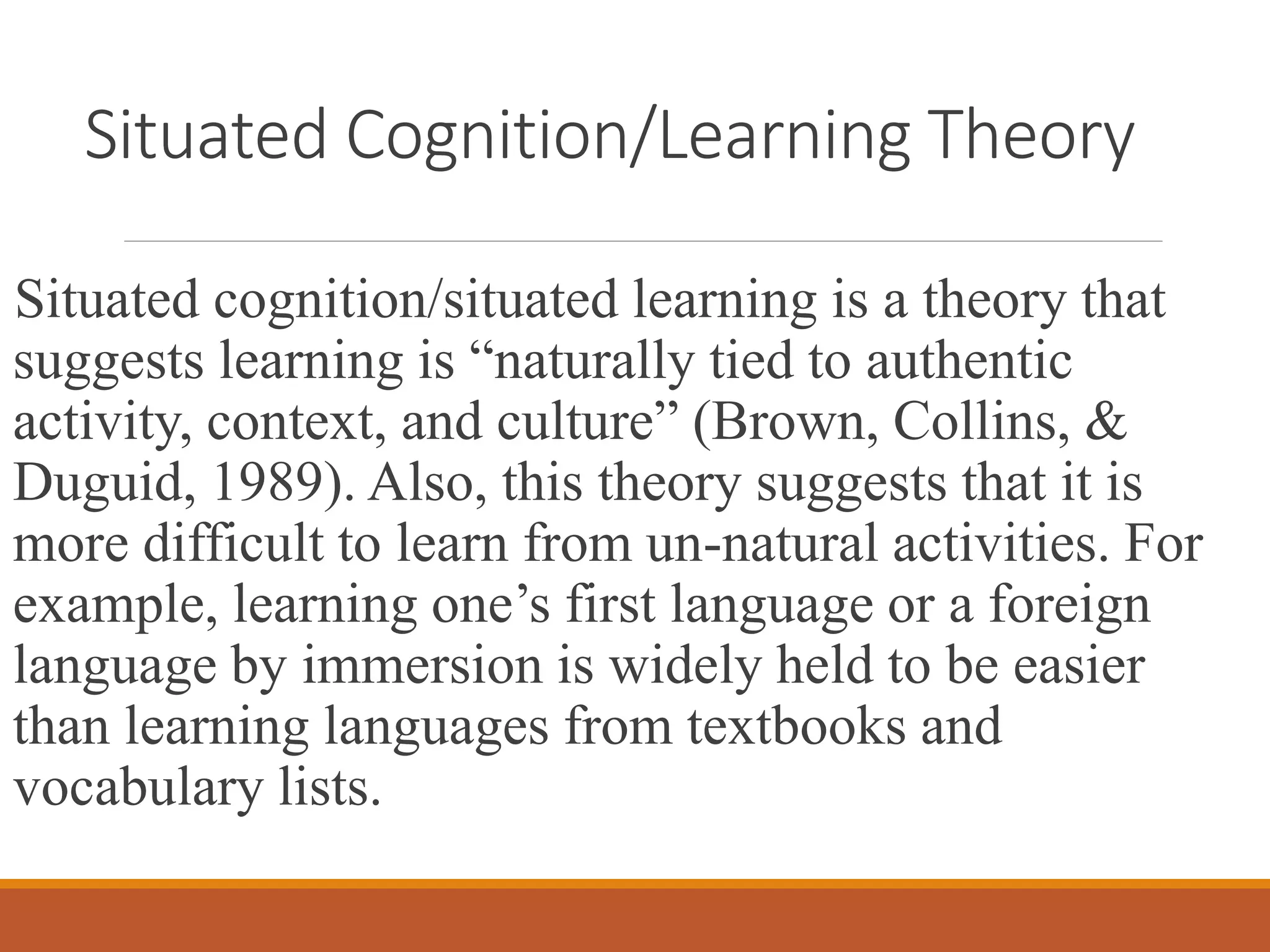 Situated cognition | PPTX