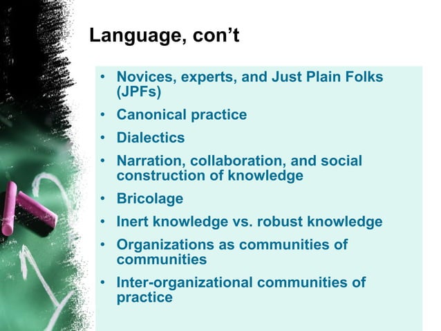 Situated learning and communities of practice | PPT