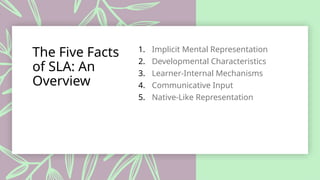 Situating Instructed Language Acquisition | PPTX