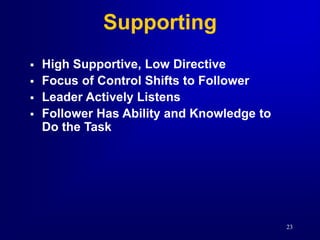 developing situational leadership skill | PPT