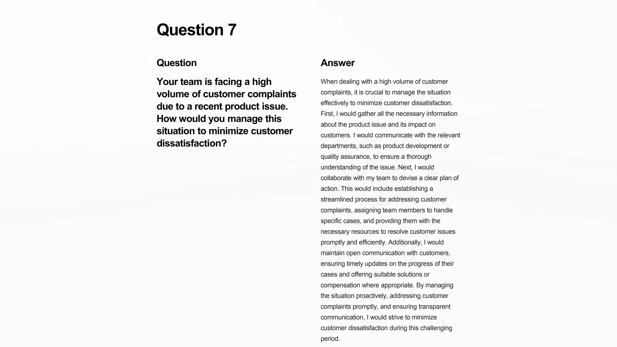 Situational Questions for Team Leader Interviews in BPO with Sample ...