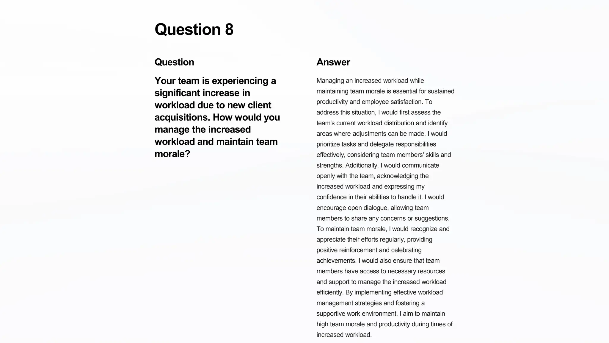 Situational Questions for Team Leader Interviews in BPO with Sample ...