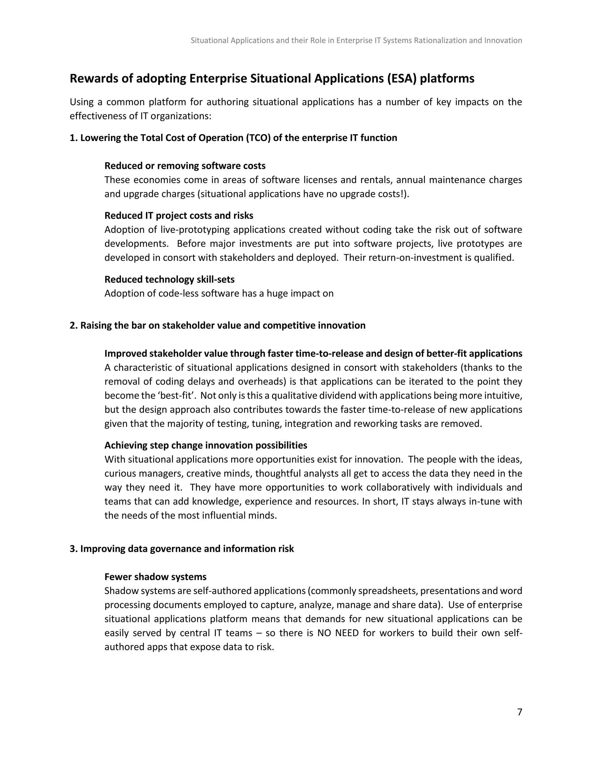 Situational applications and their role in enterprise it strategy | PDF
