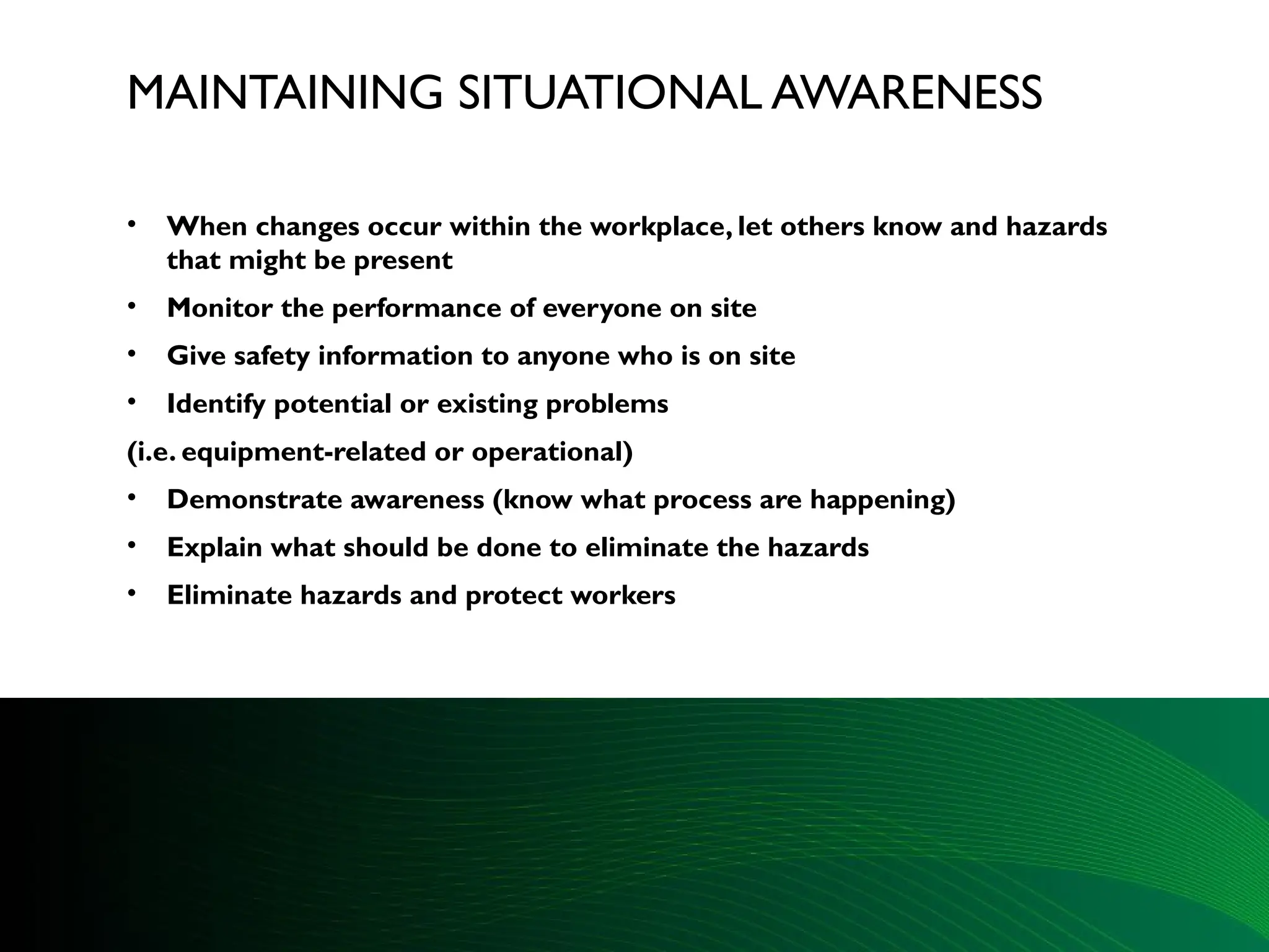 SituationalAwareness Occupational Safety .pptx