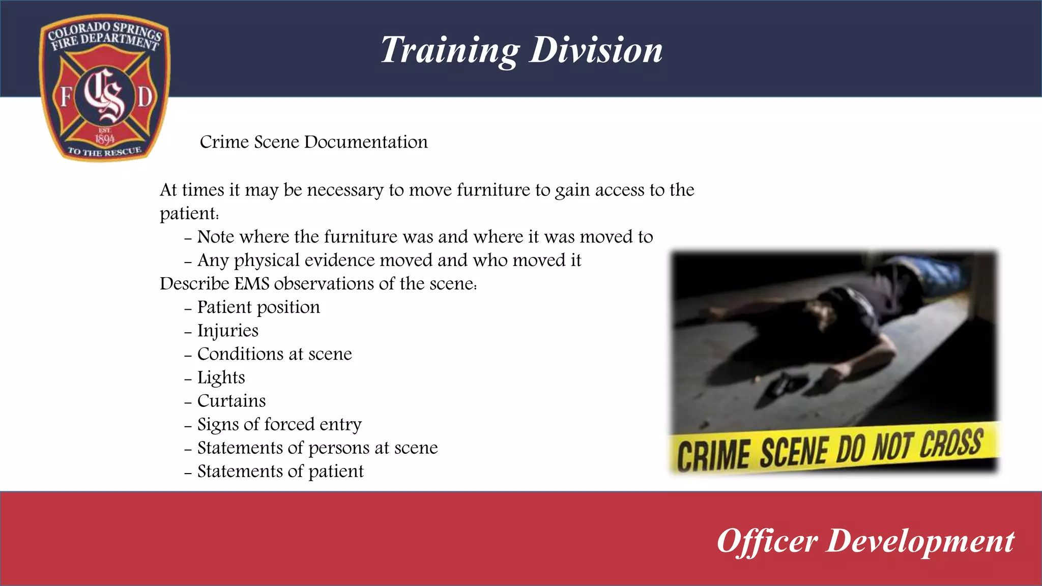 Situational awareness crime scenes | PPT