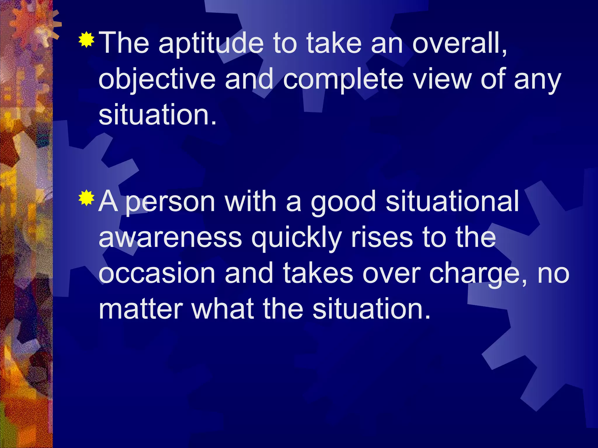 Situational awareness n critical thinking | PPT