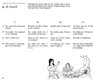 Situational dialogues eating | PPT