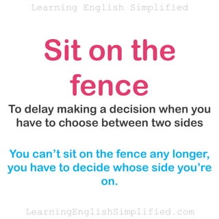 27 Situational idioms to describe different situations you are in | PDF