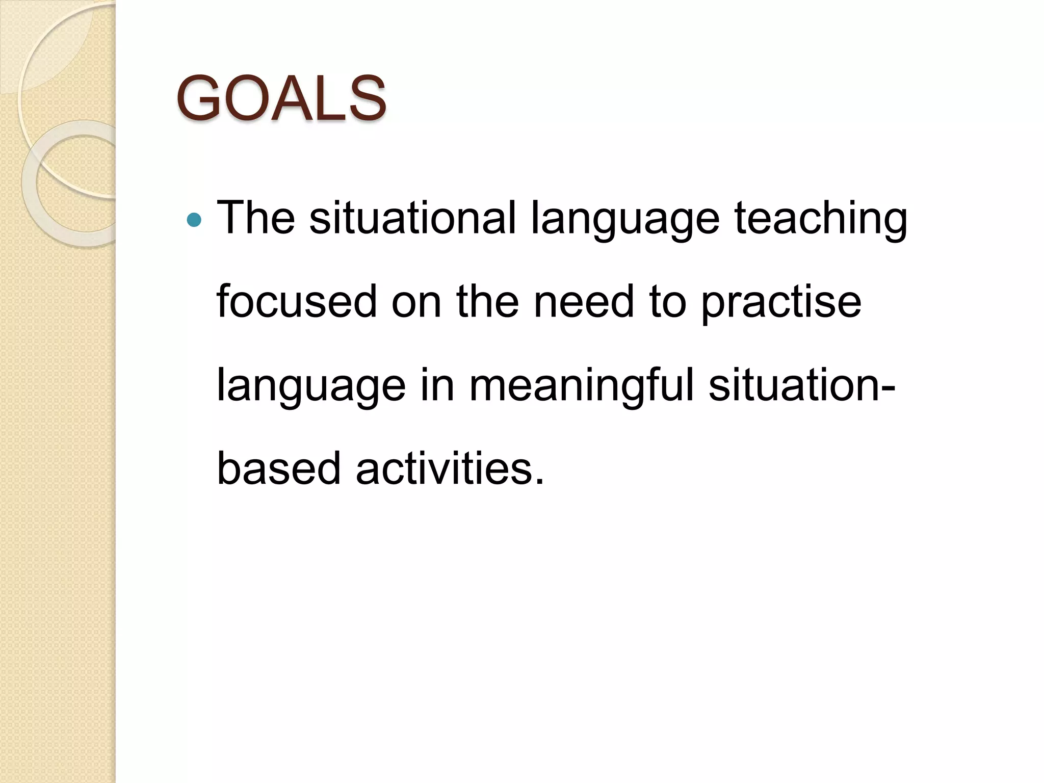 Situational language teaching | PPTX