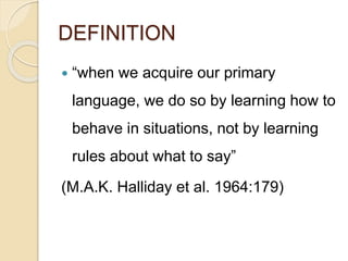 Situational language teaching | PPTX