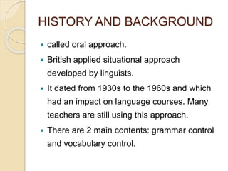 Situational language teaching | PPTX
