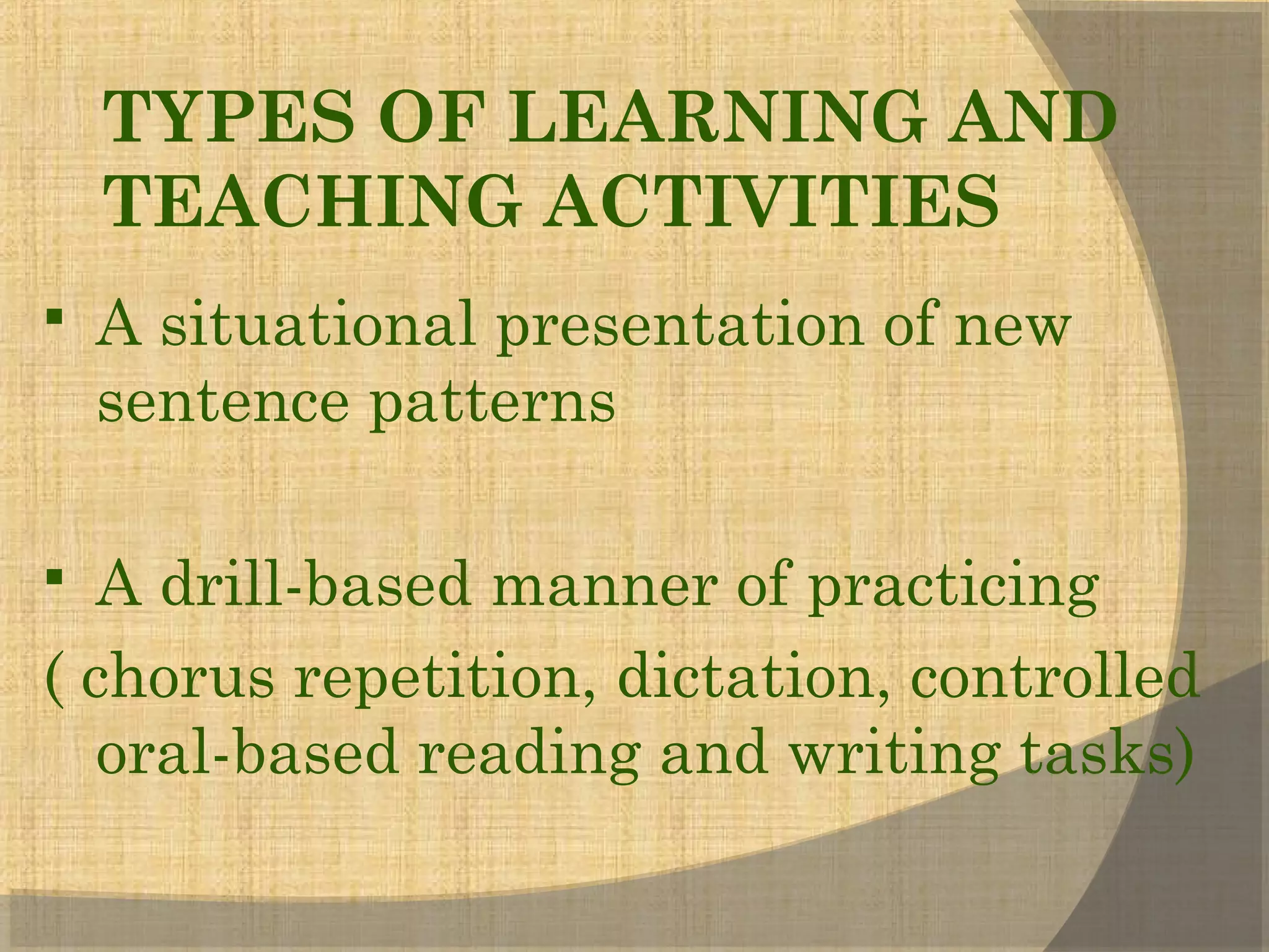 Situational language teaching | PPT