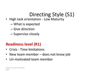 Situational leadership | PPTX