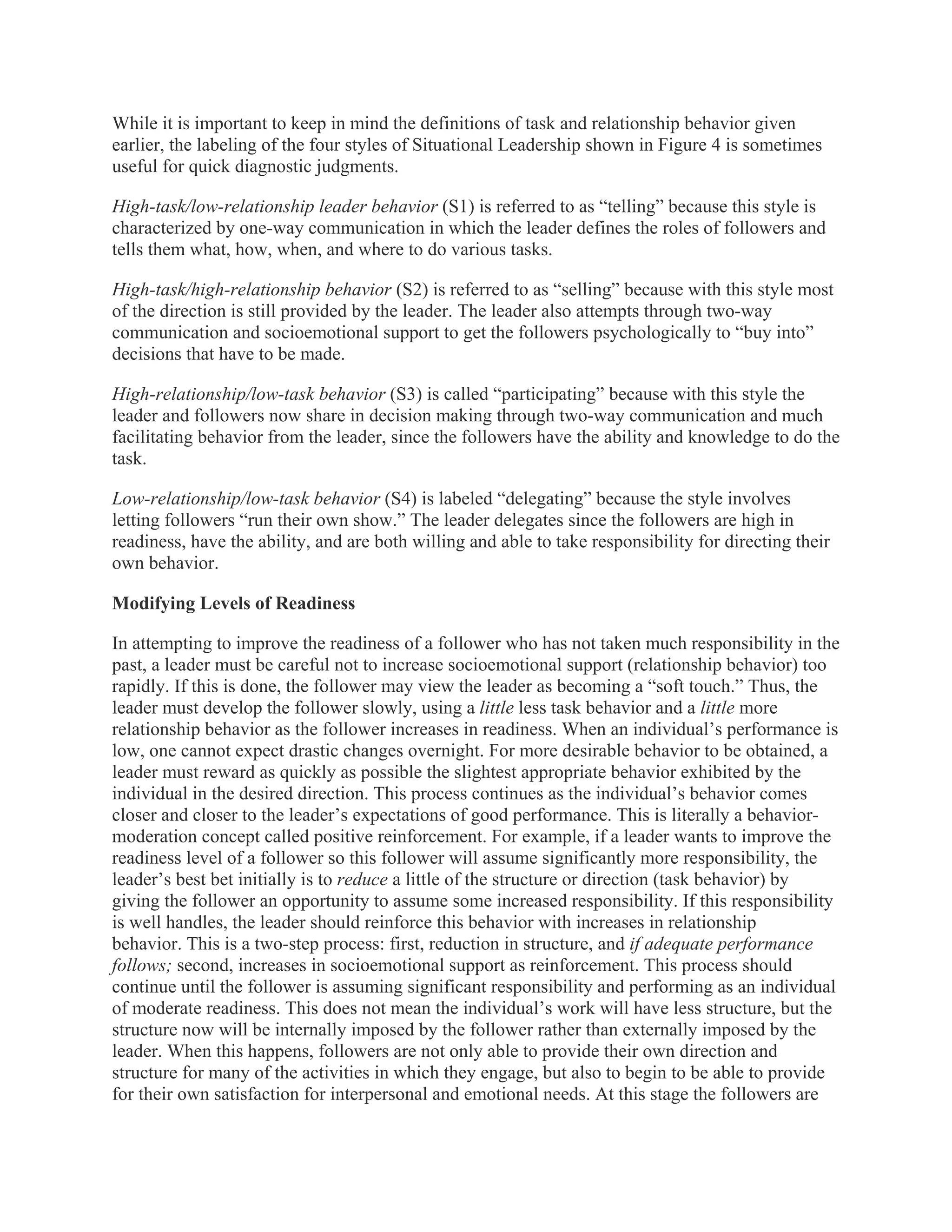 Situational leadership | PDF