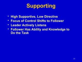 Situational Leadership presentation in s | PPT