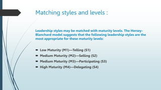 situational leadership theory by Misba Fathima S | PPTX | Business ...