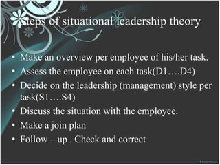 Situational leadership theory | PPTX
