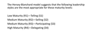 Situational leadership theory | PPTX