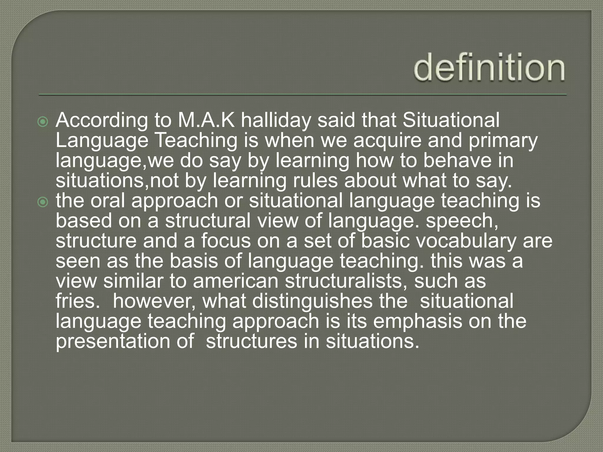 Situational learning teaching ppt | PPTX