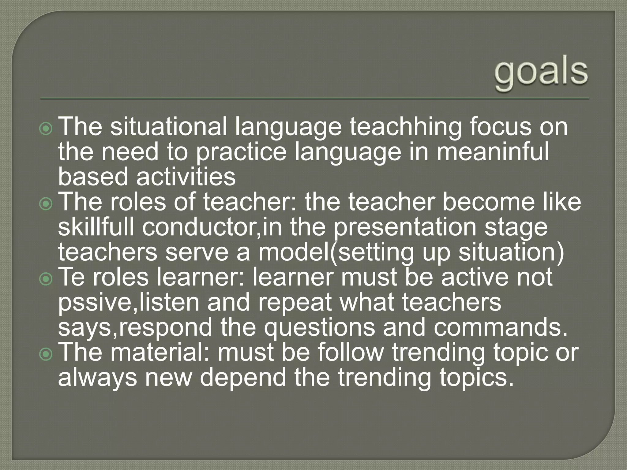 Situational learning teaching ppt | PPTX