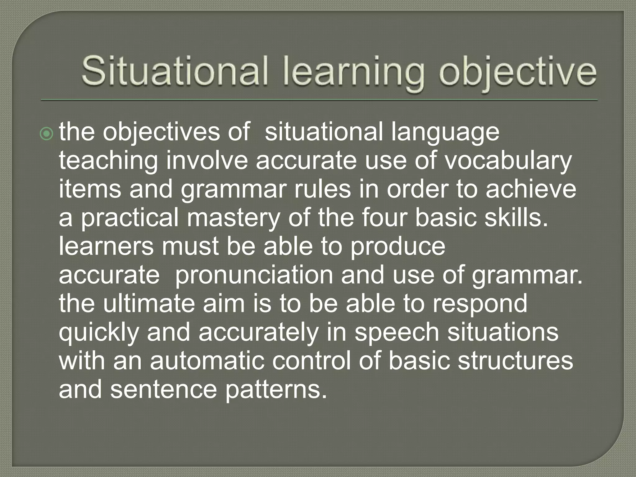 Situational learning teaching ppt | PPTX