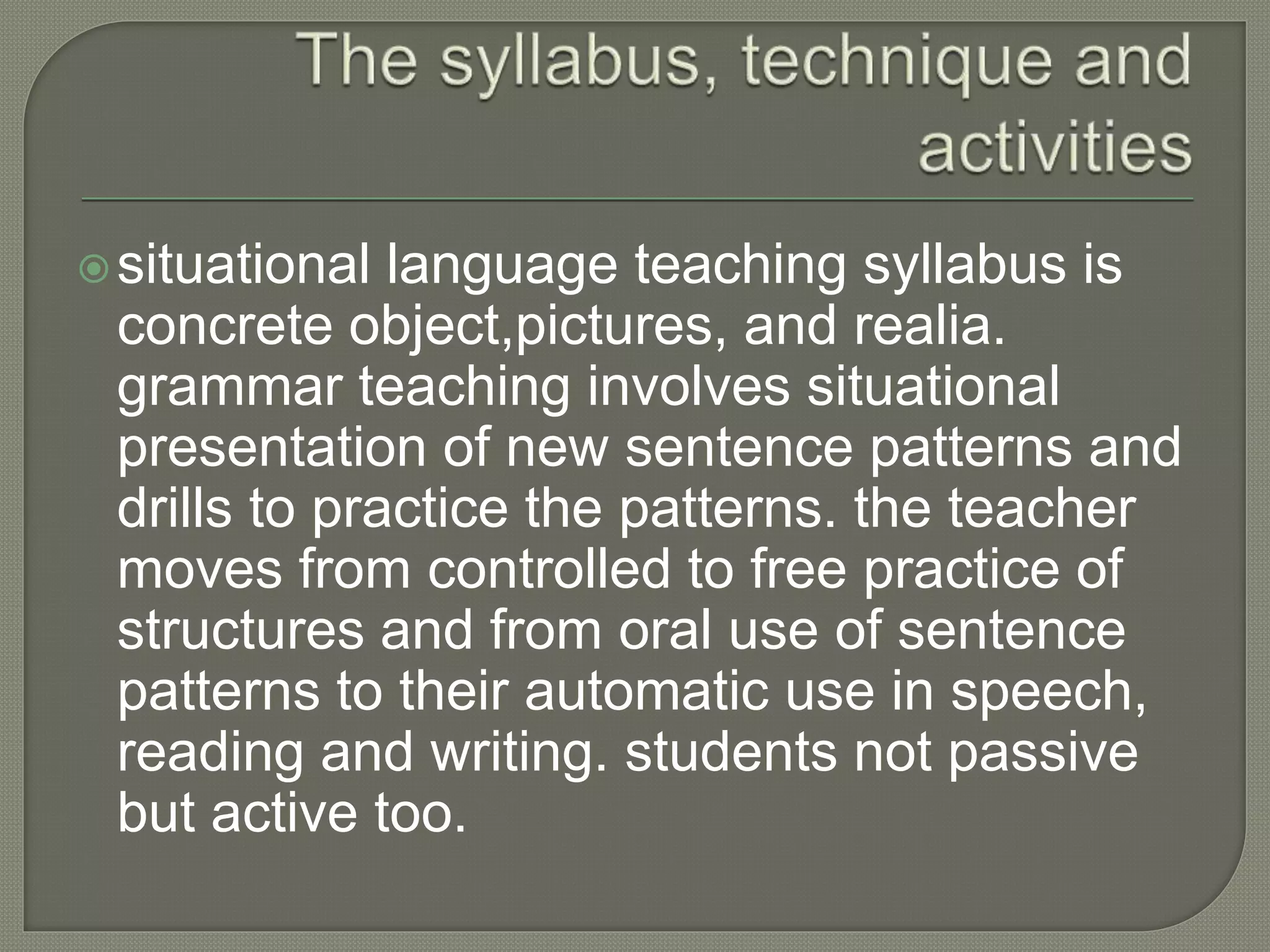 Situational learning teaching ppt | PPTX