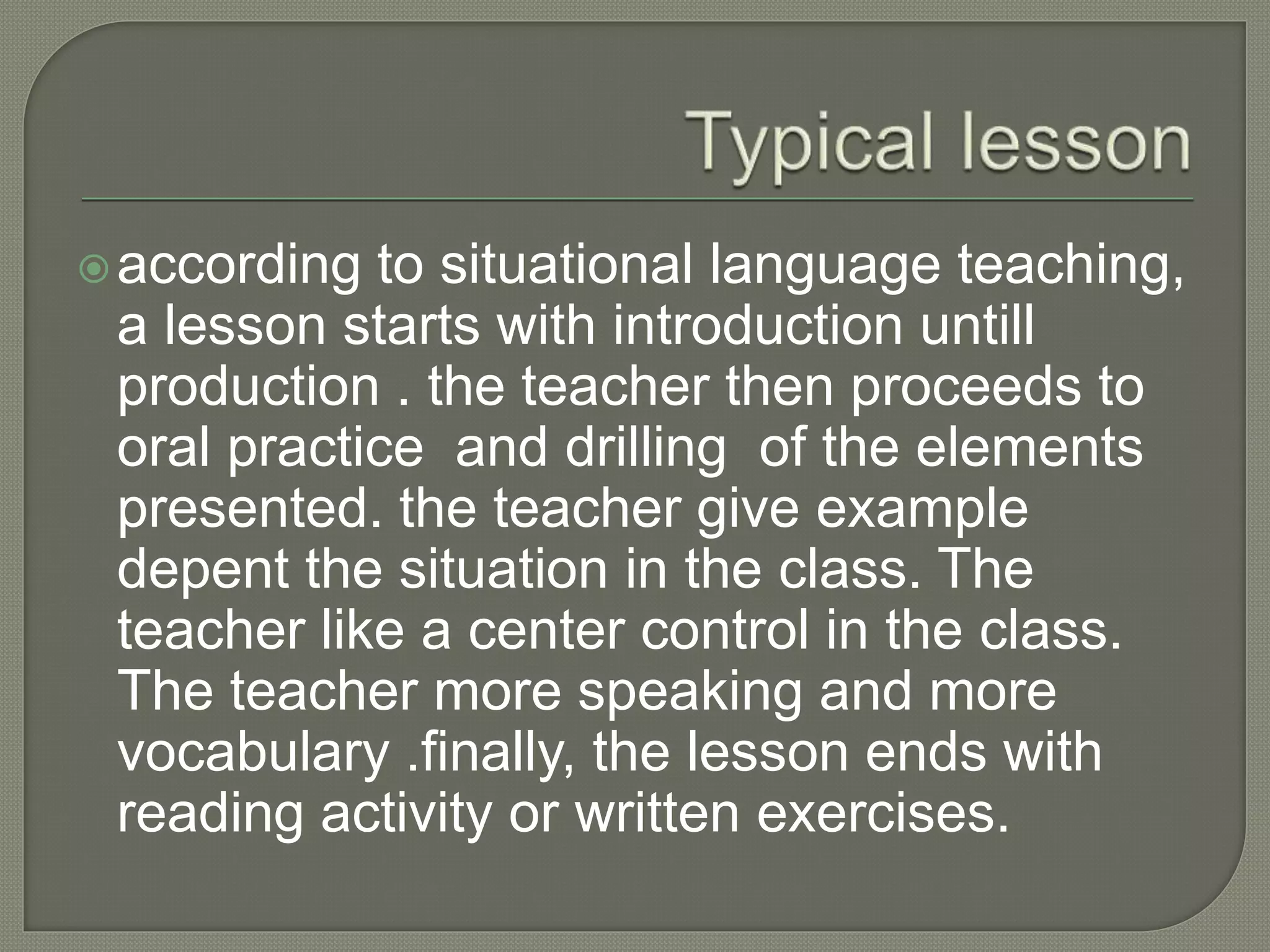 Situational learning teaching ppt | PPTX