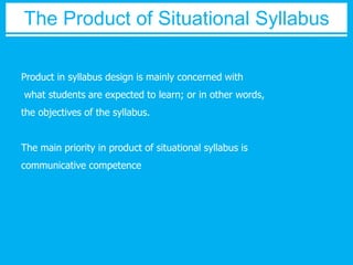 Situational syllabus | PPTX