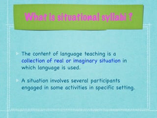 Situational syllabus | PPT