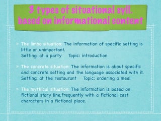 Situational syllabus | PPT