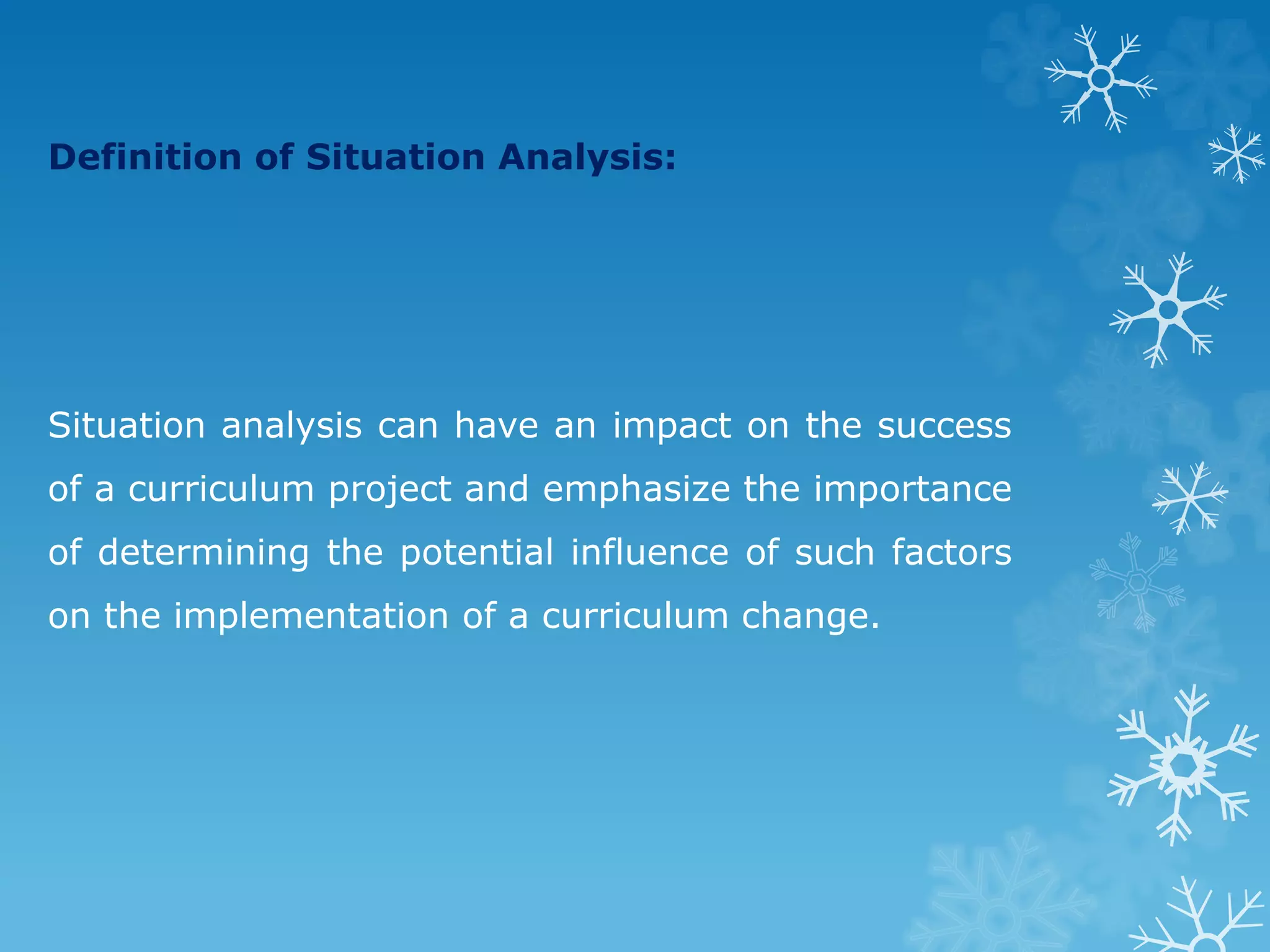 Situation analysis | PPTX