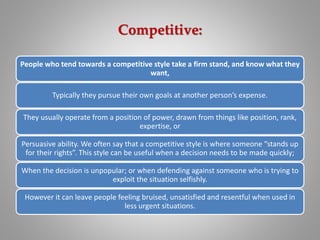 Situation analysis and personality | PPTX
