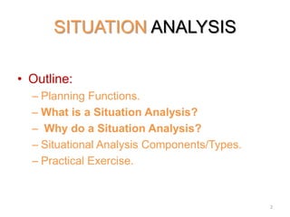 Situation analysis of a Health Problem | PPTX