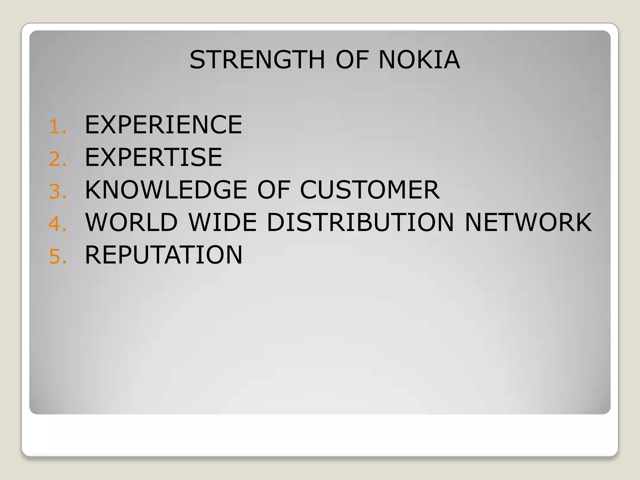 Situation analysis of nokia | PPTX