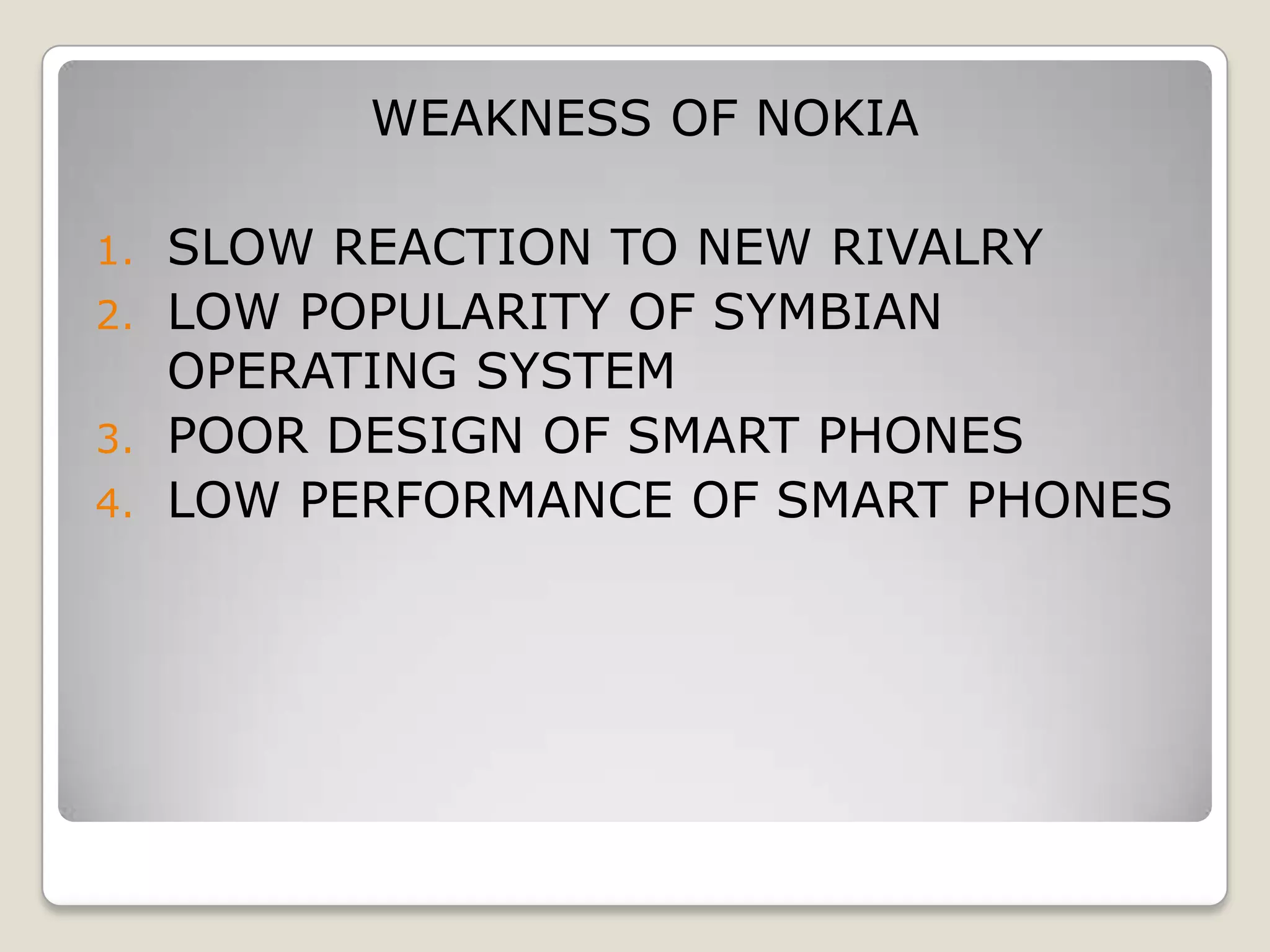 Situation analysis of nokia | PPTX