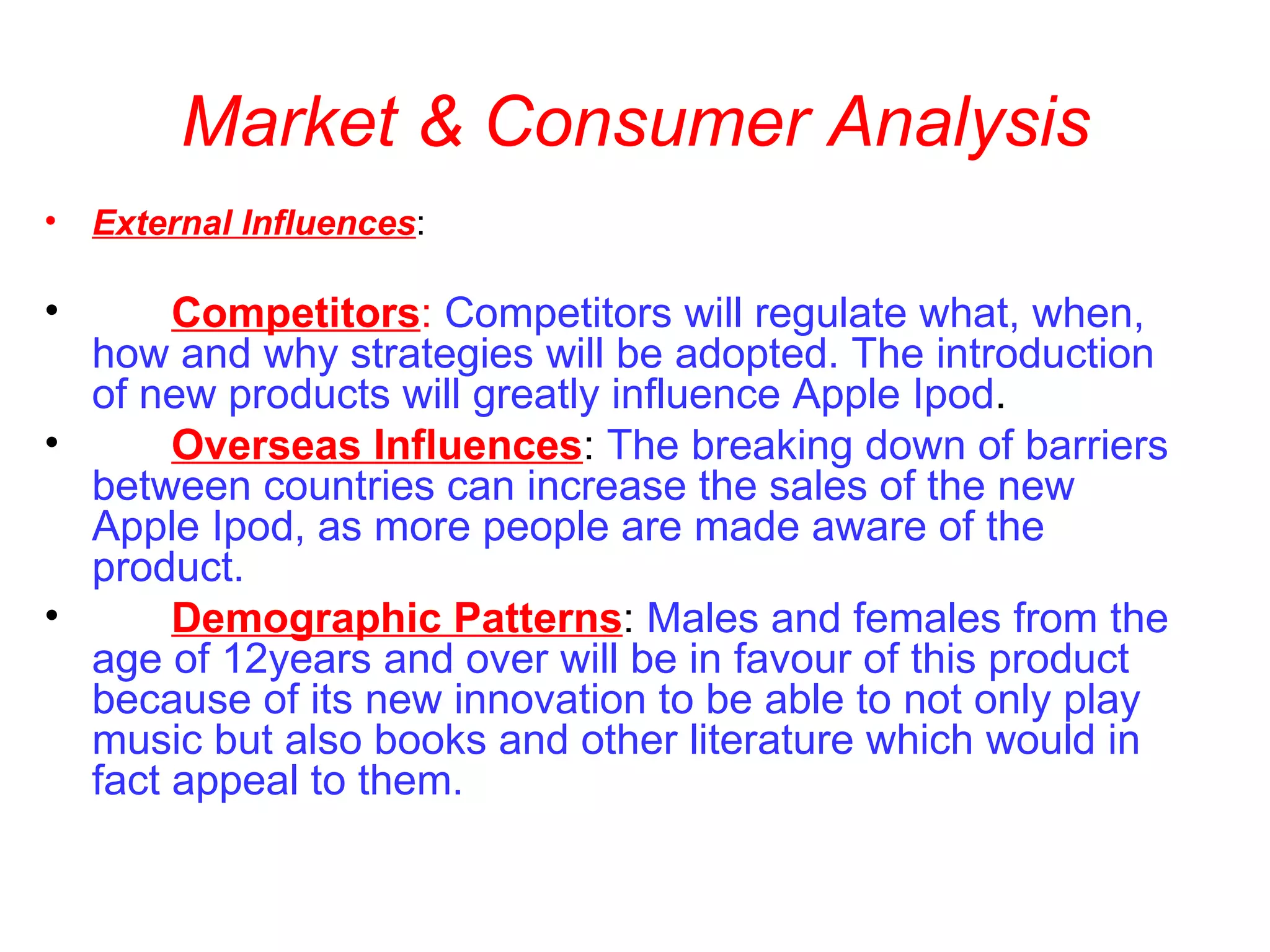 Situation Anlysis Of Ipod | PPT