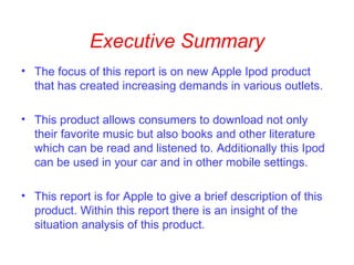 Situation Anlysis Of Ipod | PPT