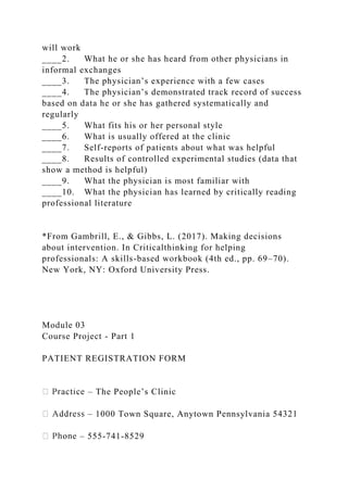 Situations 1 and 2 Making Decisions About InterventionsSitua.docx