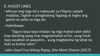 Sitwasyong pangwika sa iba pang anyo ng kulturang | PPTX