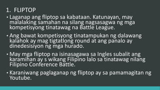 Fliptop Lines Tagalog Examples