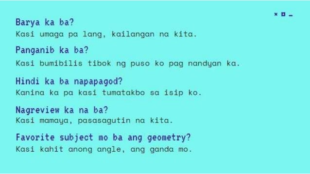 Sitwasyon ng Wikang Filipino sa Fliptop, hugot lines, at pick-up lines ...