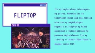 Fliptop Lines Tagalog Examples