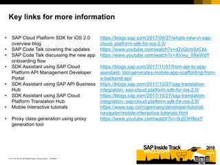 SAP Cloud Platform SDK for iOS-Latest Updates | PDF