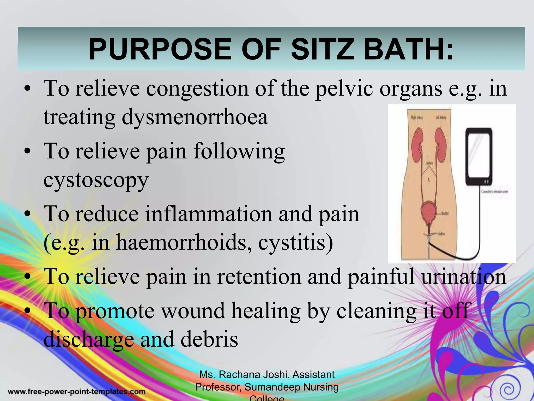 Sitz bath Procedure | PPTX