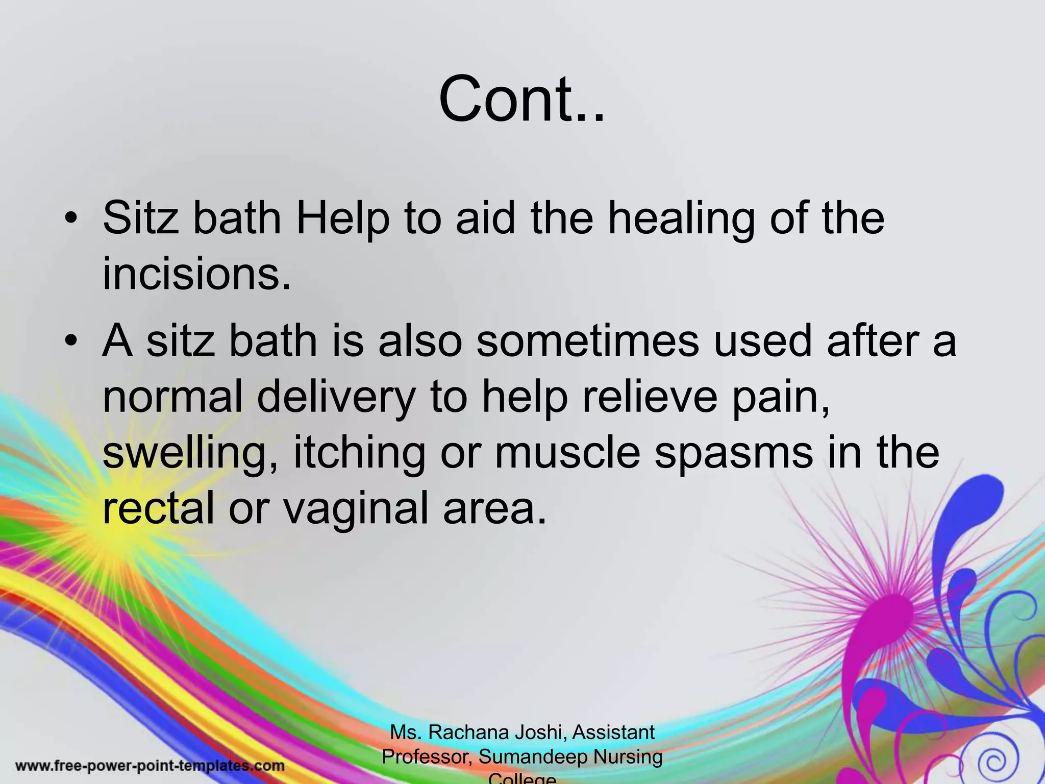 Sitz bath Procedure | PPTX