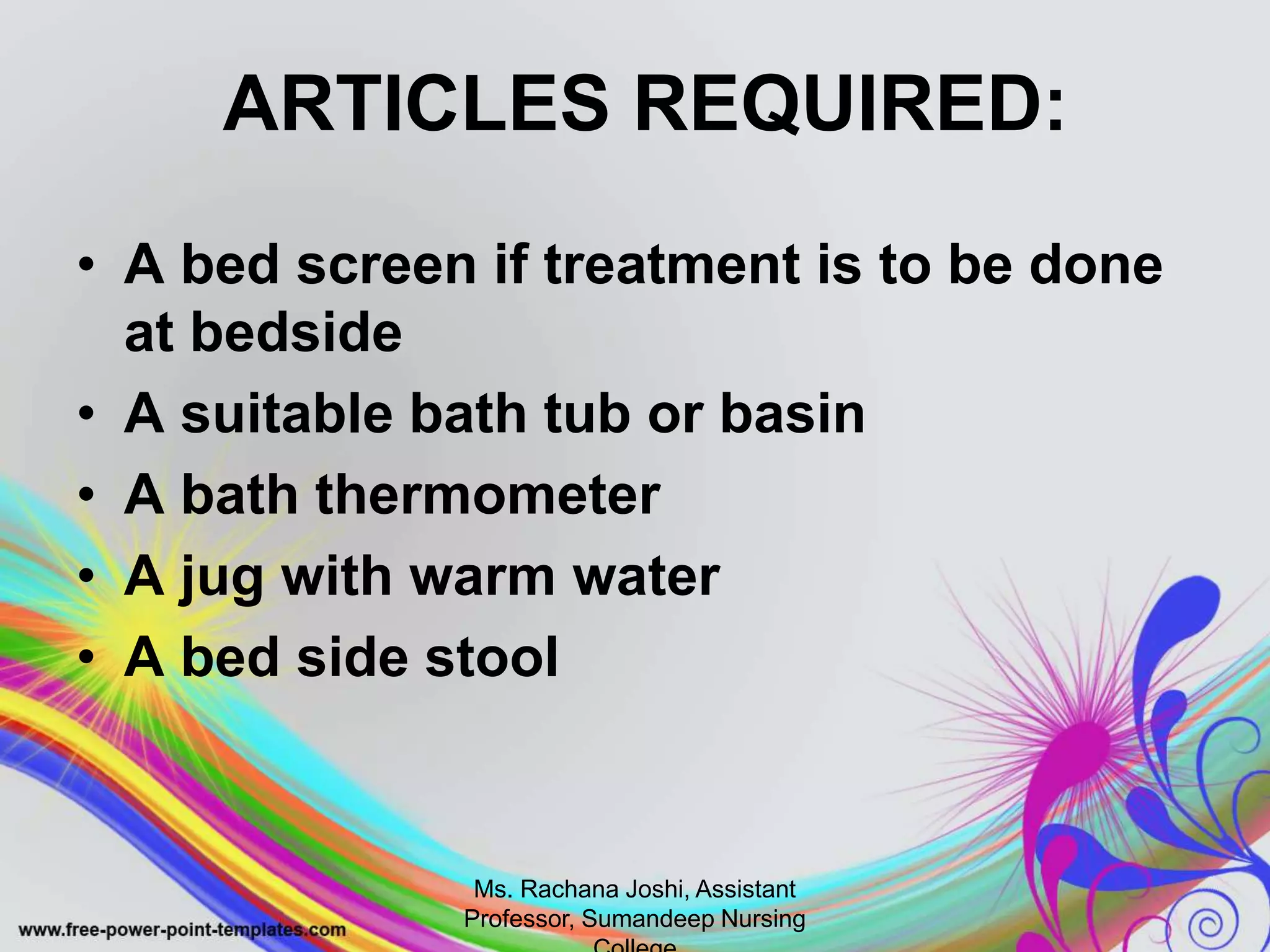 Sitz bath Procedure | PPTX